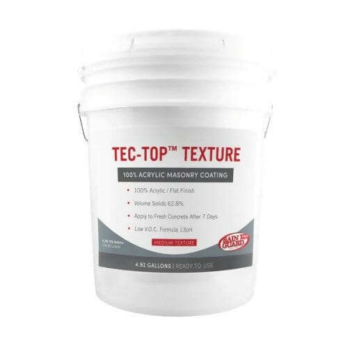 Tec-Top Texture - Water-based Medium Textured Finish - 5 Gallon ...