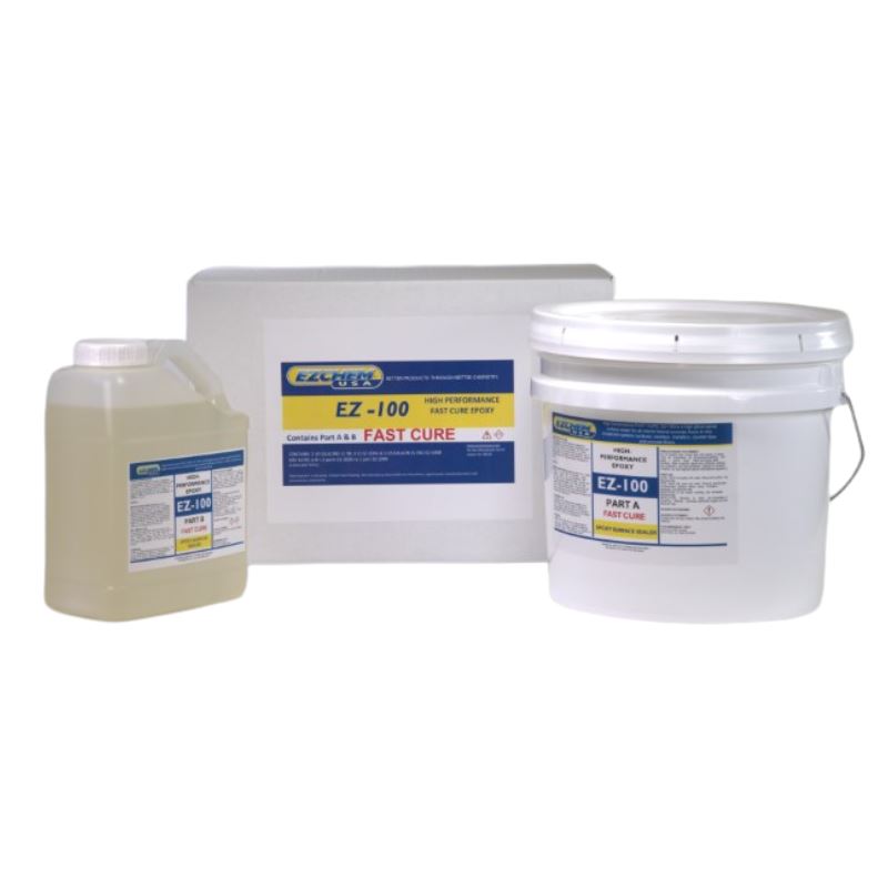 EZ 100 Fast Cure - High-Gloss Epoxy Surface Sealer - 3 Gallon Kit ...