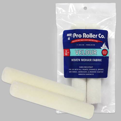 Velour/Mohair Mini Roller 2-Pack - Contractor Pack 12 Count - Concrete ...