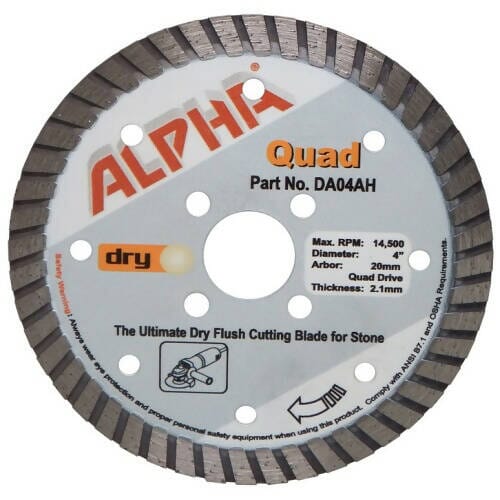 Alpha Quad Diamond Blades - Concrete Decor Store