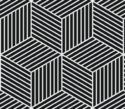 Cube Line Pattern - Adhesive-Backed Stencil – Concrete Decor Store